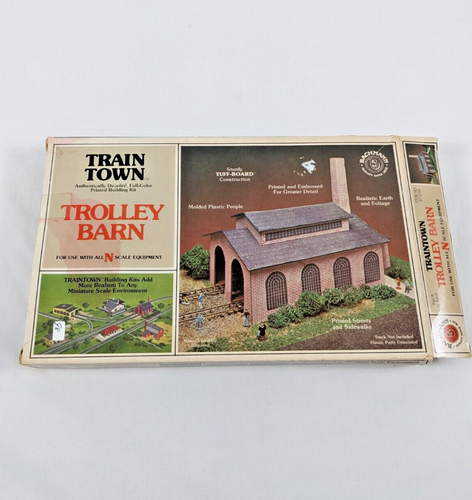 BACHMANN N Scale Train Terrain Building TRAIN TOWN TROLLEY BARN Appears ...