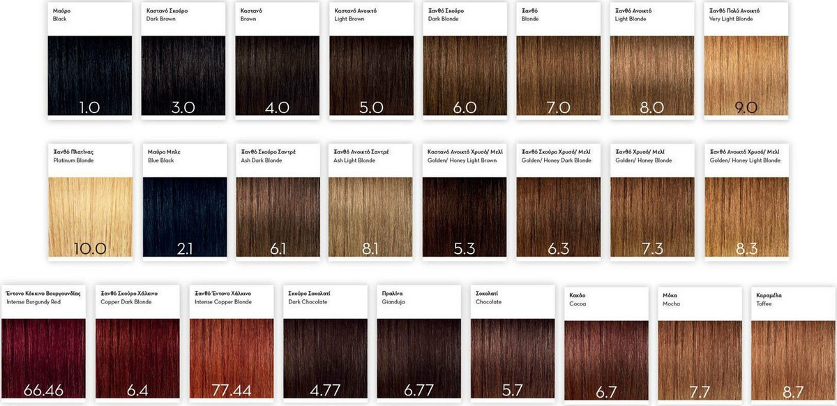 Argan Oil Hair Colour Chart - Infoupdate.org