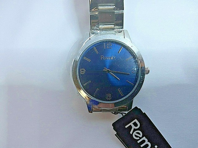 Remix Men's Stainless Steel Watch by Fossil Model PR3036 Quartz Blue ...