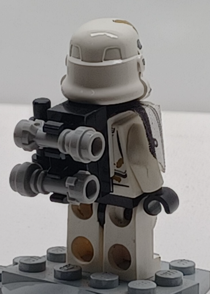 LEGO Minifigure- Sandtrooper (White Pauldron, Dirt stains) (sw0383 ...