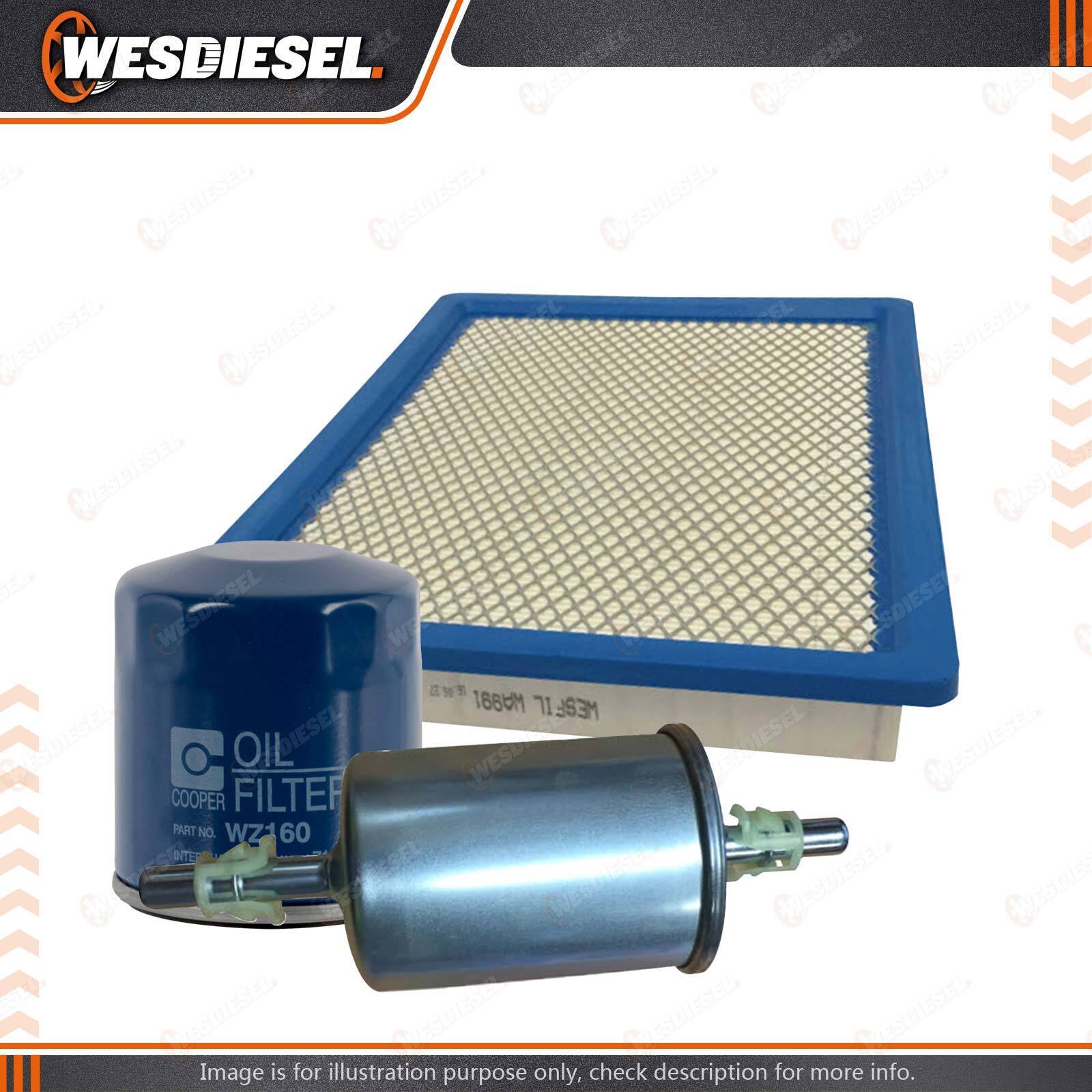 Oil Air Fuel Filter Kit fits Holden Crewman Monaro VY II VZ Statesman ...