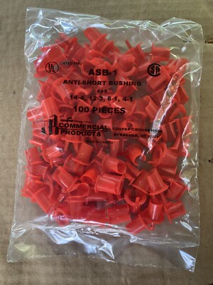 1200 ASB-1 Red Thermo Plastic Anti Short Insulating Bushing 14-4,12-3 ...