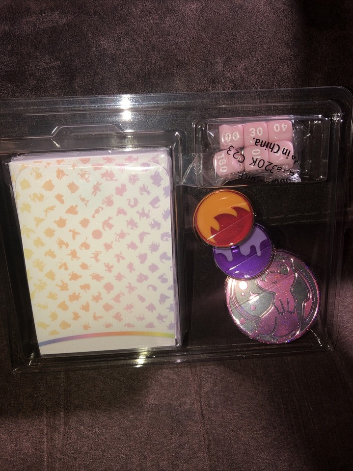 Pokemon 151 UPC Play Mat Mew Scarlet & Violet, Dice, Tokens, Deck Box ...