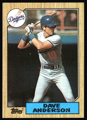 1987 Topps Dave Anderson #73 Los Angeles Dodgers | eBay