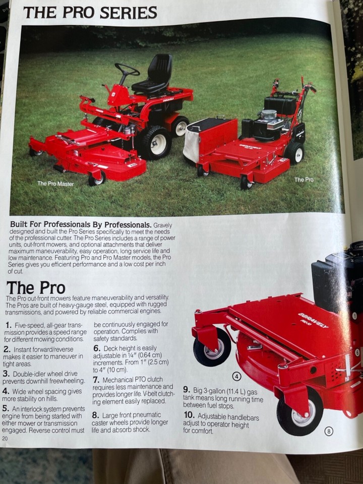 GRAVELY RIDING TRACTOR, TWO WHEEL, PRO UNITS, NEW ITEM | eBay