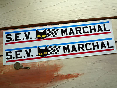 SEV Marchal 15" Pair Race Car STICKERS GT40 Ligier Jaguar Le Mans ...