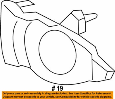 81482-0E160 Toyota Cover, fog lamp, lh 814820E160, New Genuine OEM Part ...