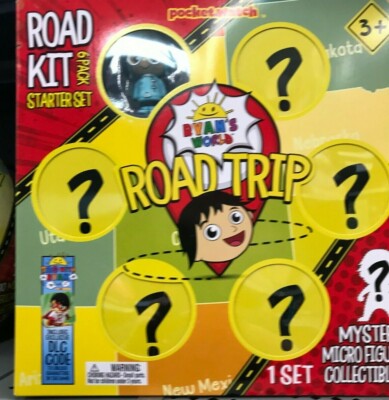 Ryan's World Road Trip Kit Micro Boxed Set 6-Pack Starter Collectibles ...