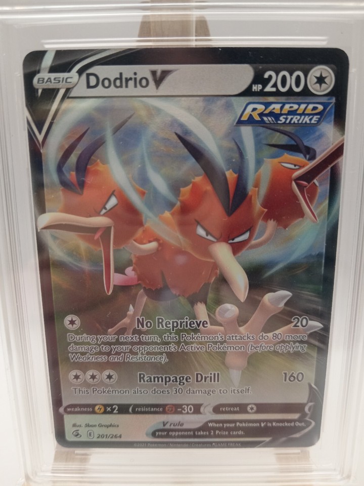 Pokémon TCG Dodrio V Fusion Strike 201/264 Holo Ultra Rare Get Graded 9 ...