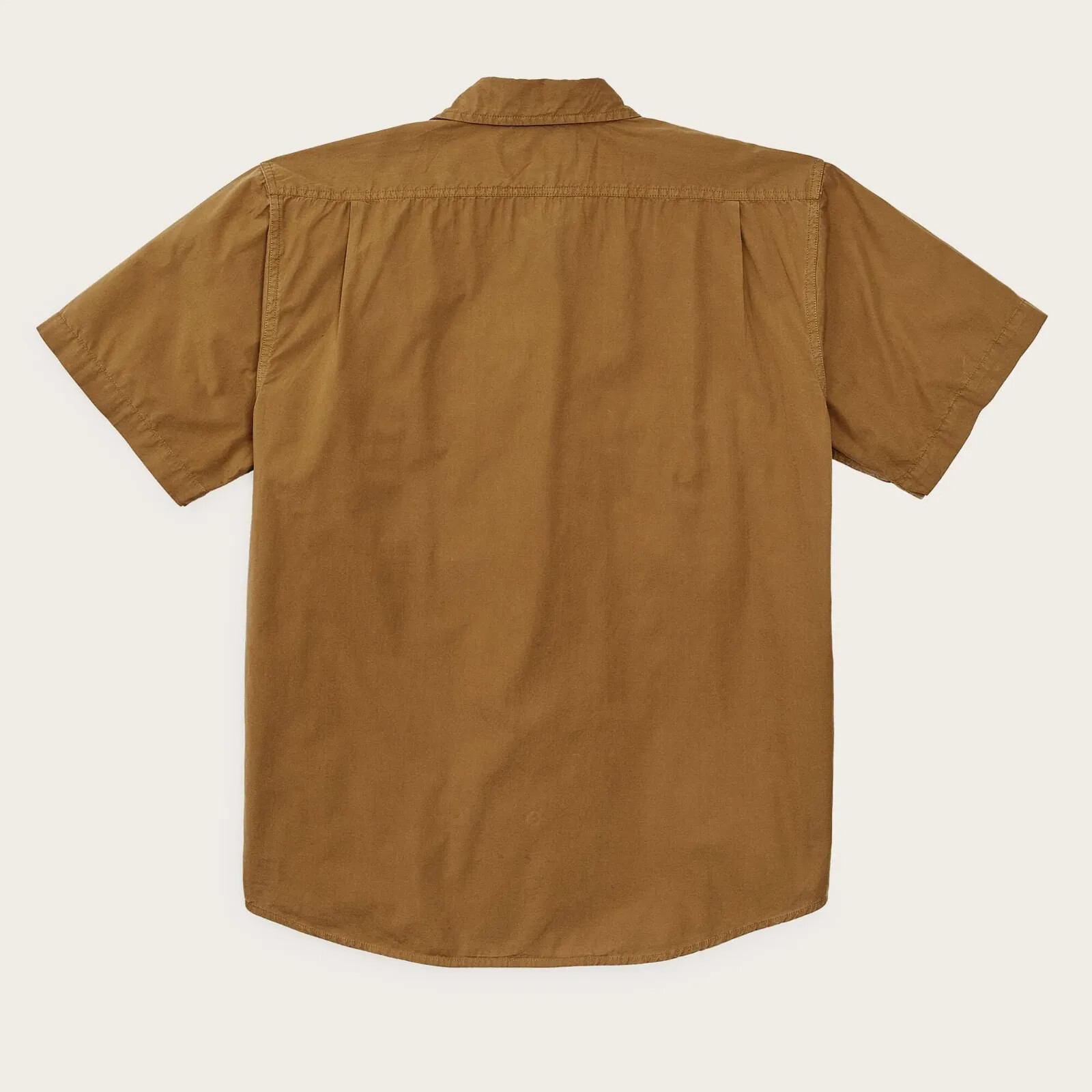 Filson Washed Short Sleeve Feather Cloth Shirt 20189134 Gold Ochre Dark ...