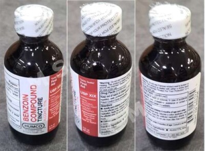 HUMCO Benzoin Compound Tincture USP Alcohol 77% 2oz 59mL Canker Sore ...