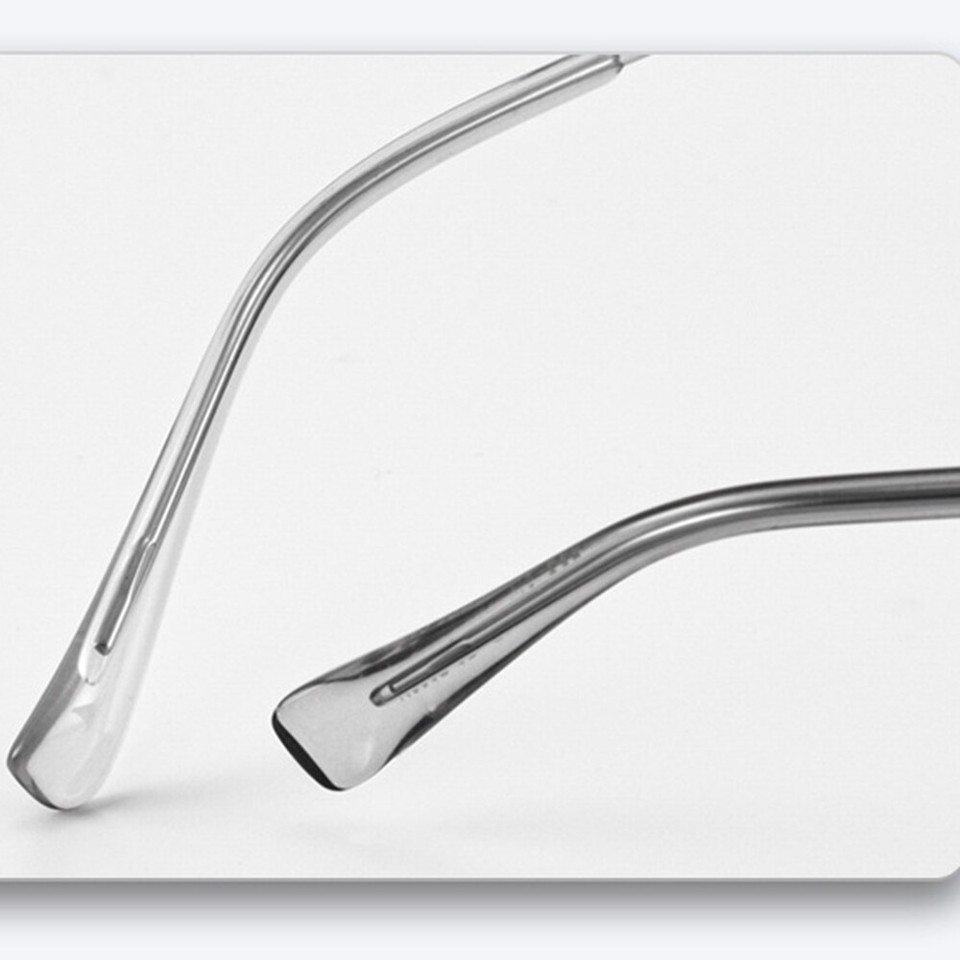 Men Women Square Eyeglasses Frame TR + Metal Ultra Light Spectacles | eBay