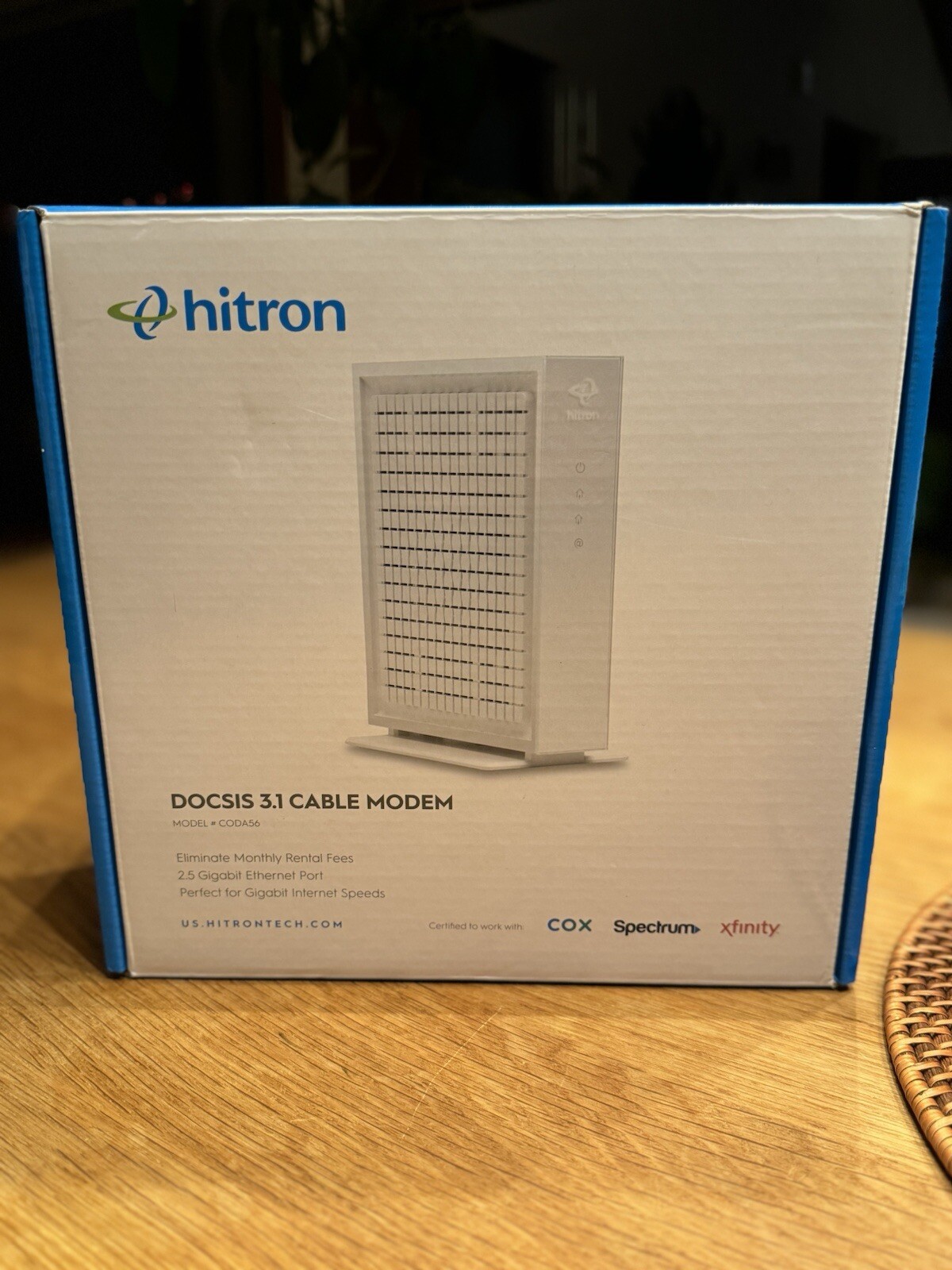 Hitron CODA56 Multi-Gigabit DOCSIS 3.1 Modem | 2.5 Gbps Max Internet ...