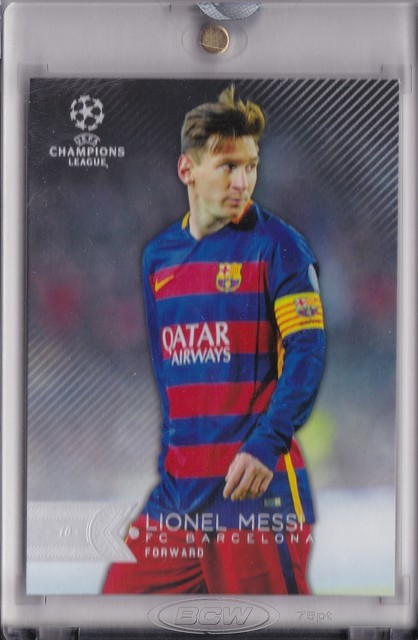 2015-16 TOPPS VAULT UEFA CL SHOWCASE LIONEL MESSI 1/1 PRINT PROOF 1ST ...