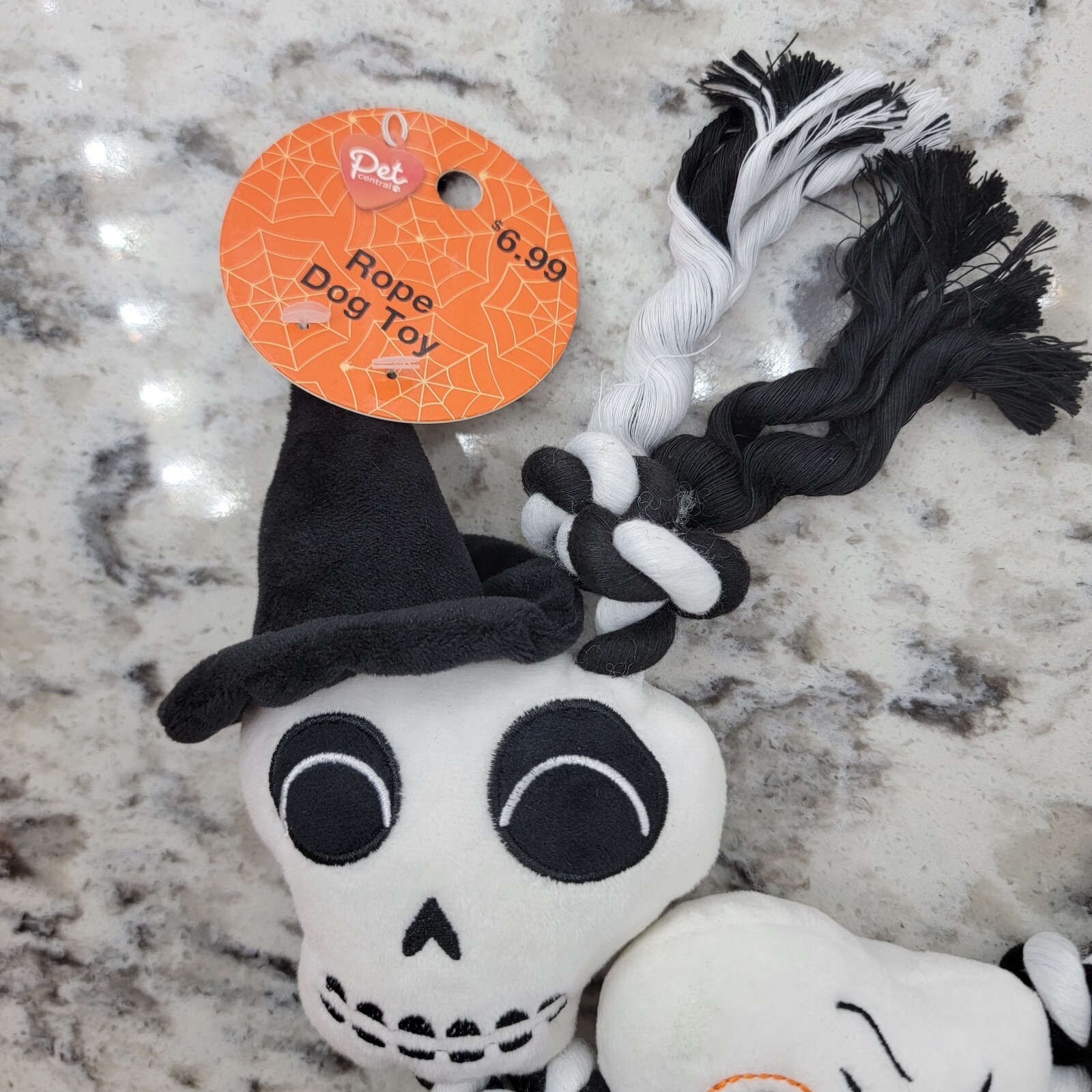 Halloween 3 Skeleton "Day of the Dead" squeek rope Plush Dog Toy NWT | eBay