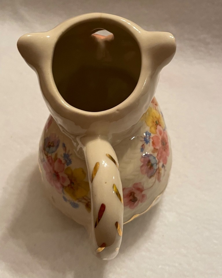 vintage shawnee puss n boots creamer gold accents | eBay