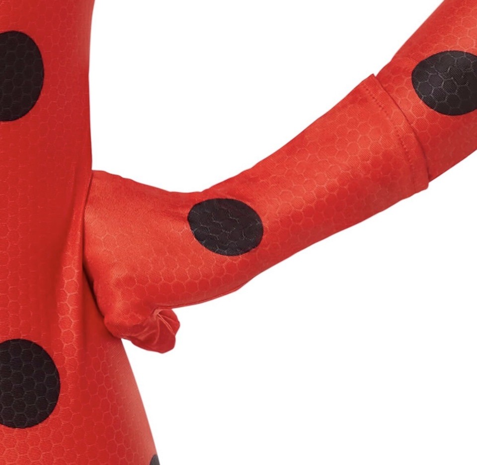 Ladybug CHILD Girls Costume Jumpsuit Gloves Mask NEW Miraculous Ladybug ...