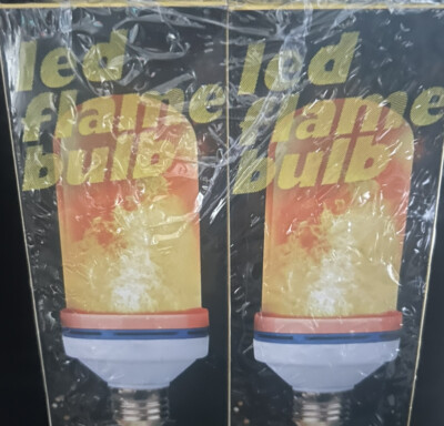 2pk E26 E27 LED Gas Flame Effect Fire Bulb Flickering 4 Modes Gravity ...