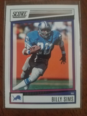 BILLY SIMS DETROIT LIONS 2022 PANINI - SCORE FOOTBALL CARD #92 | eBay
