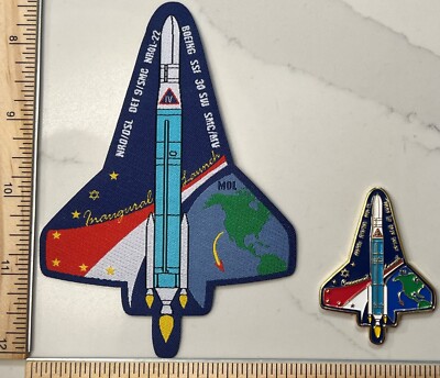 MILITARY BLACK OPS CHALLENGE COIN & PATCH - NROL-22 INAUGURAL LAUNCH ...
