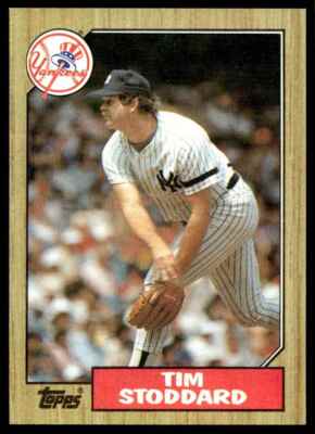 1987 Topps Baseball Card Tim Stoddard New York Yankees #788 | eBay