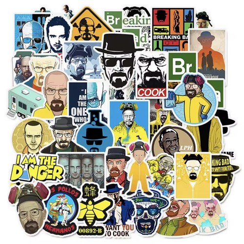 50PCS Breaking Bad Stickers Walter White Jesse Pinkman Gus Fring ...