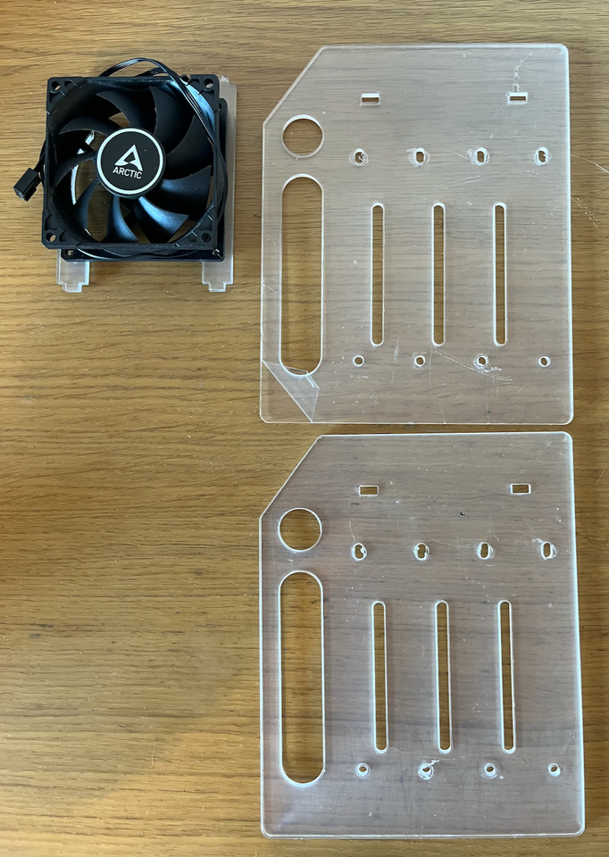 Four Drive 3.5inch HDD Storage Stack includes 80mm Arctic Fan cooler ...