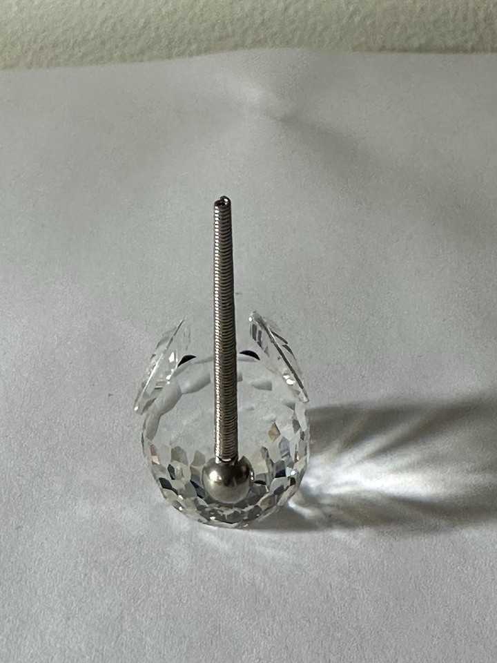 Swarovski Silver Crystal Mouse Figurine Glossy Clear Metal Boxed ...