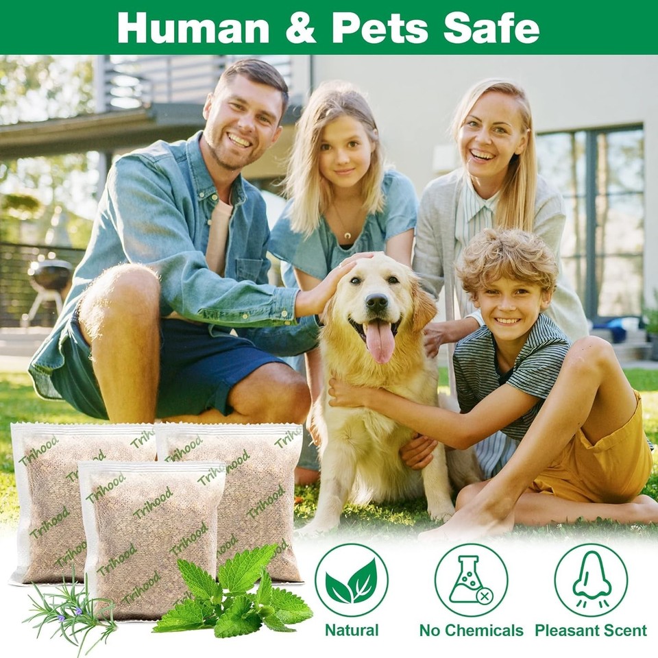 12 Pack Vamoose Natural Rodent Pest Control Repellent Pouch Peppermint ...