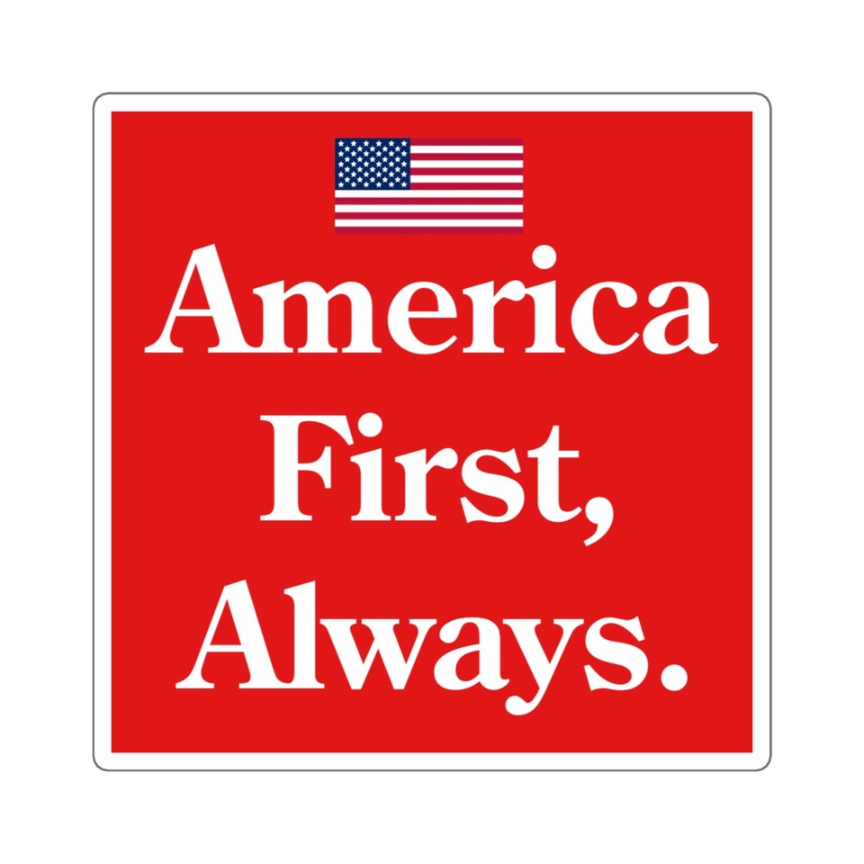 America First, Always Sticker. Trump USA MAGA Vance | eBay