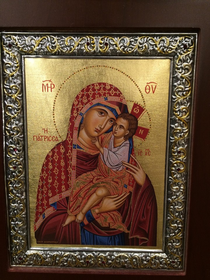 Our Lady Theotokos The Healer- handmade Greek orthodox Russian ...