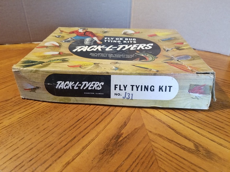 Vintage Fly Fishing Lure Tying Kit Fly or Bug Box Set TACK-L-TYERS | eBay