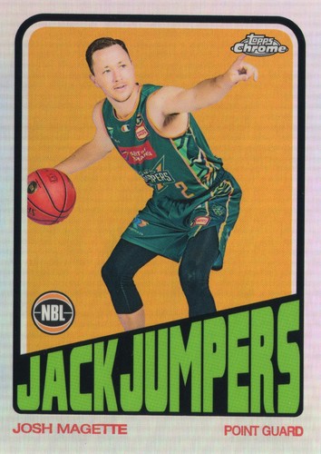 2022-23 Topps Chrome NBL Josh Magette RETRO Tasmania JackJumpers (#72 ...