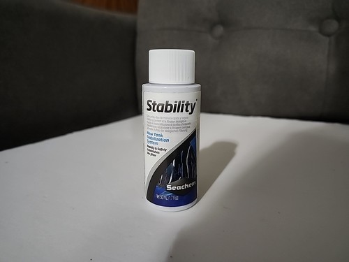 Seachem Stability 50mL New Tank Stabilization System for Marine and ...