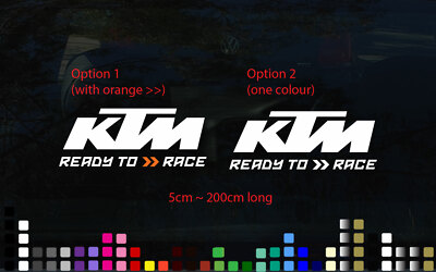 KTM ready to race Sticker Decal Car Racing Window | eBay