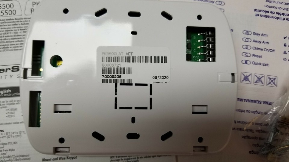 DSC PK5500 PowerSeries 64-Zone LCD Full-Message ADT Private Labeled ...