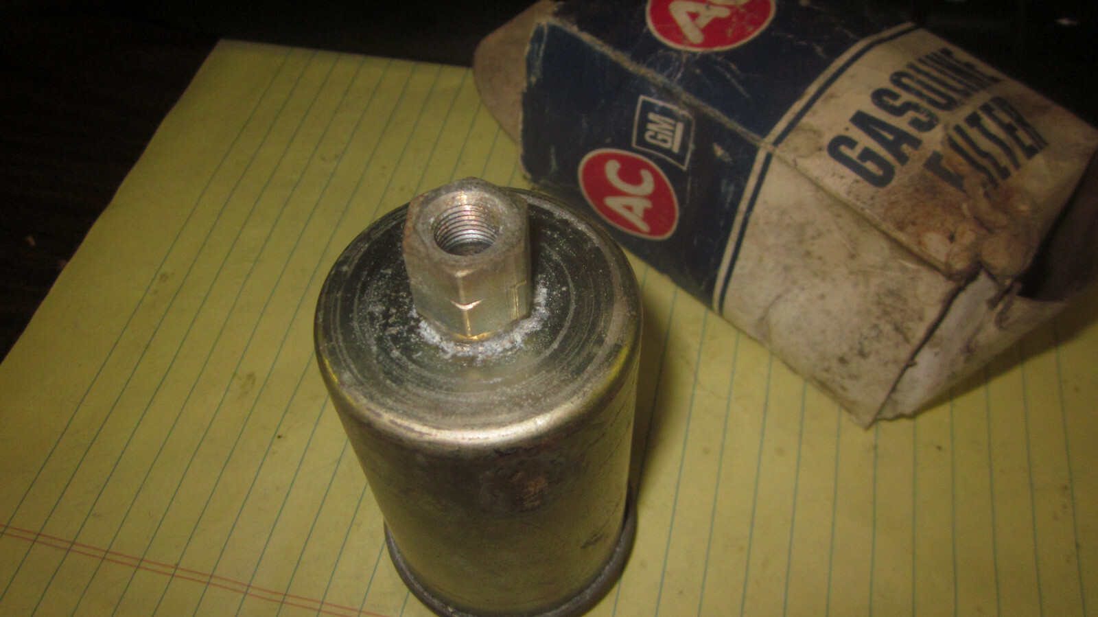 NOS 1962-1965 AC DELCO GF90 GM 90 AC FUEL FILTER CORVETTE #5650677 62 ...