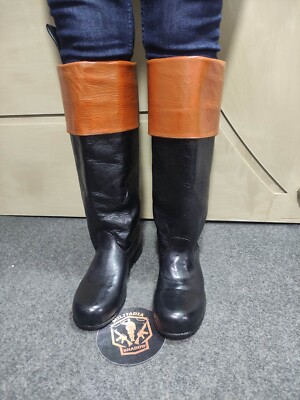 Revolutionary War Colonial Riding Leather Boot, Long Leather Boot ...