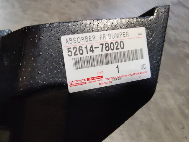 52614-78020 Toyota Absorber Front Bumper Energy 5261478020 Genuine OEM ...