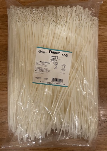 Panduit BT4S-M 15" 50lb Natural Dome-Top Metal Barb Type Cable Ties ...