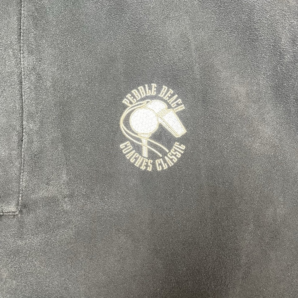 Zero Restriction Golf Vest Mens XXL Black Suede Microfiber Pebble Beach ...
