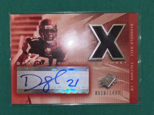 2004 SPx - SPXciting Rookie Auto Jersey DeAngelo Hall #510/1499 (AU ...
