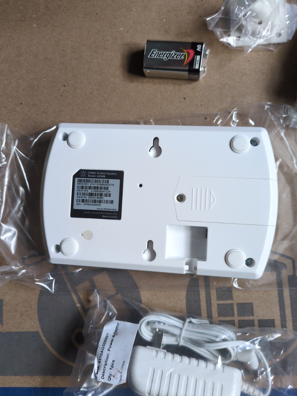 Home Office Security Main Control Panel + 1 Orbic Motion Sensor Starter ...