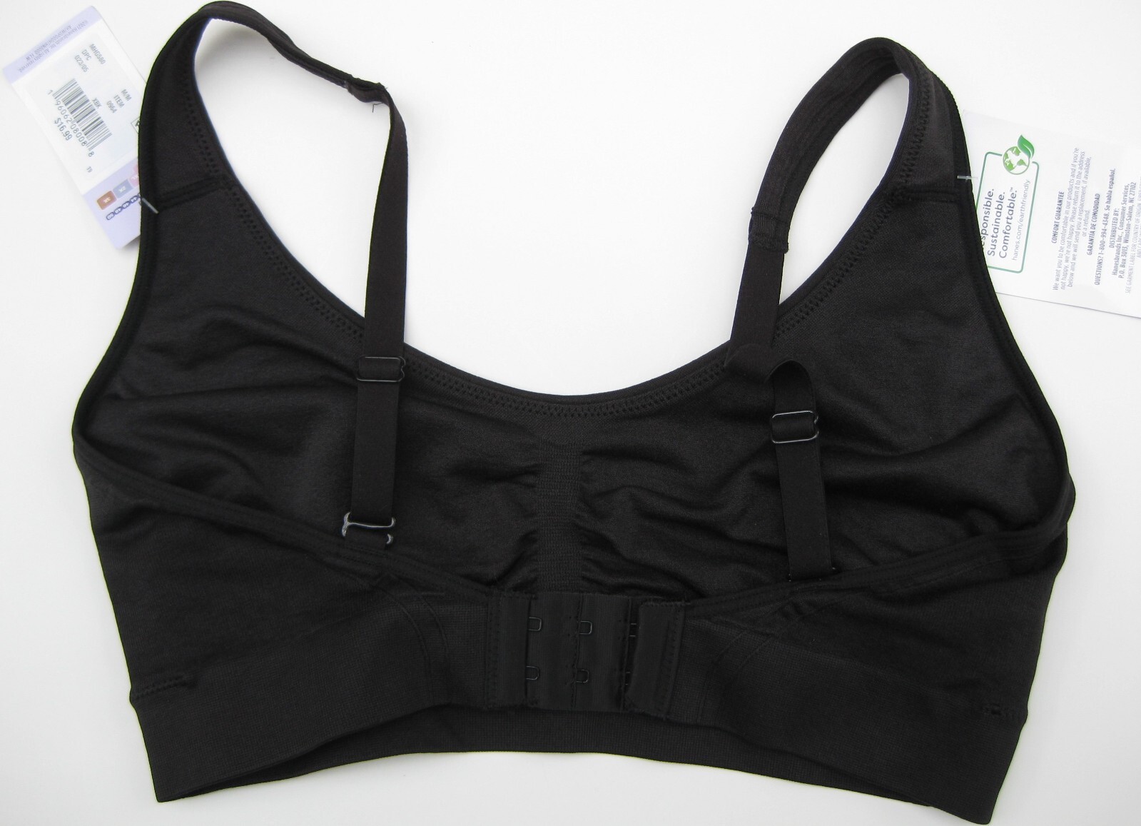 Hanes White Ultimate Comfy Support 2 Ply Wirefree Bra US Medium for ...