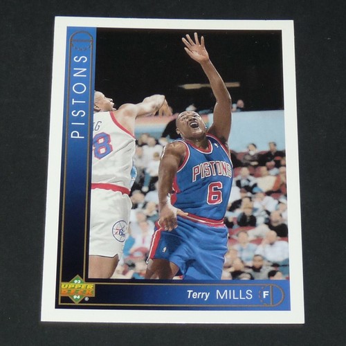 TERRY MILLS DETROIT PISTONS 1993-1994 NBA BASKETBALL UPPER DECK CARD | eBay