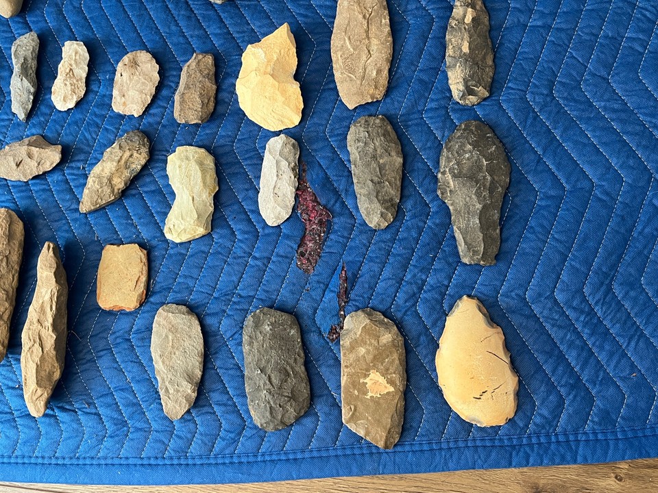 Lot of 57 Native American Indian Artifacts Tools/Knifes/Scrapers ...