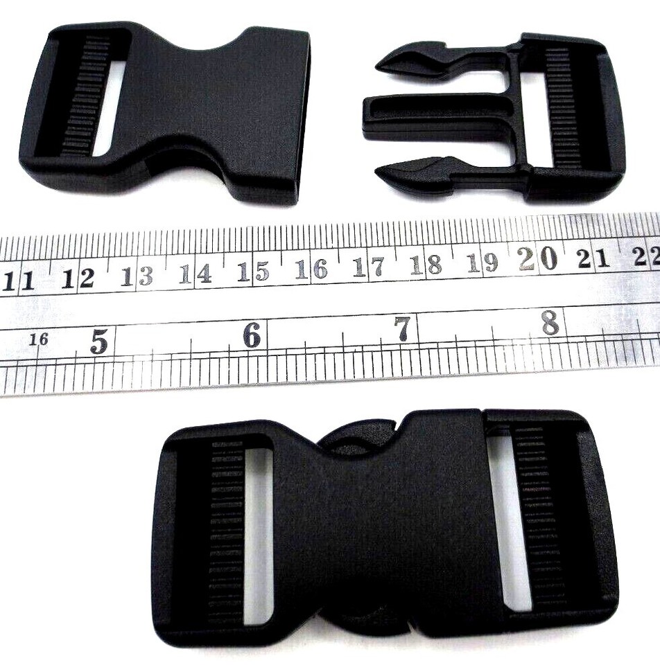Webbing Buckle Fits 1" 25mm Wide Strap - Quick Side Release! Durable ...