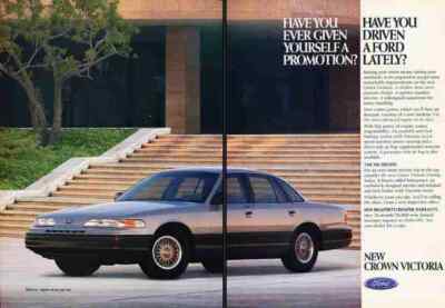 1992 Ford Crown Victoria Original 2-page Advertisement Print Art Car Ad ...