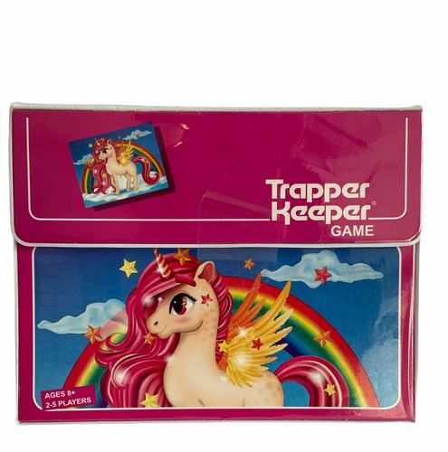 New Trapper Keeper Pink Unicorn Collecting Game Retro 90’s 80’s Folder ...