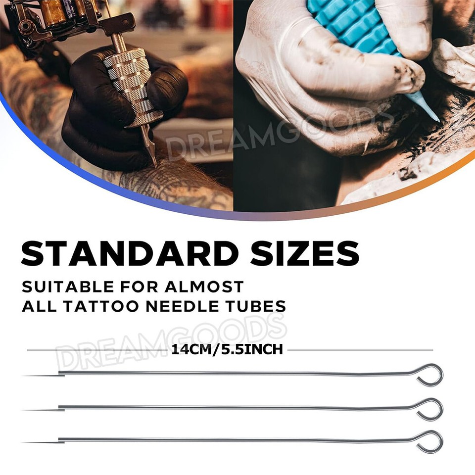 100x Disposable Tattoo Needles Mixed 1RL 3RL 5RL 7RL 9RL (20pcs for ...